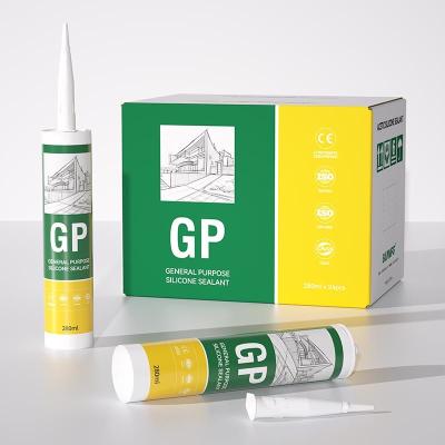 China One Component GP Silicone Sealant 280ml with -30℃ to +150℃ Temperature Range and 350% Elongation for sale