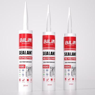 China BILIN 5500 MS Polymer Sealant - 2.2MPa Tensile Strength, 300% Elongation, UV Resistant Construction Adhesive for sale