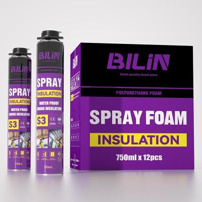 China Insulation Polyurethane Foam Expanding Foam Expanding One Component PU Foam Spray for sale