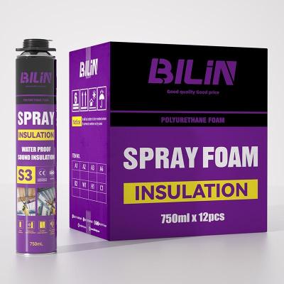 China Polyurethane PU Foam Spray Insulation 0.036 W/mK Thermal Conductivity 62dB Soundproofing for sale