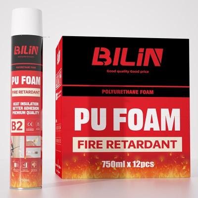 China BILIN B2 Flame Retardant Polyurethane Foam - 55L Yield, 0.034W/(m*K) Thermal Conductivity for Fireproof Sealing for sale