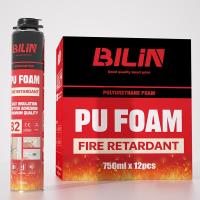 China B2 Fire Rated Expanding PU Foam 750ml Fireproof Spray Foam Sealant Insulation for sale