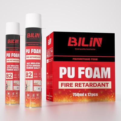 China Fire proof PU Polyurethane Spray Construction Foam for Woodworking Packing Transportation for sale