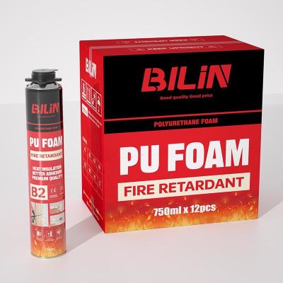 China B2 Fire-Retardant Self-Extinguish Polyurethane PU Foam 55L for Construction Bonding for sale