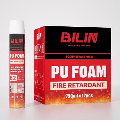 China B2 Fire Retardant Spray Foam Insulation Polyurethane Foam 55L Yield 22kg/m3 for sale