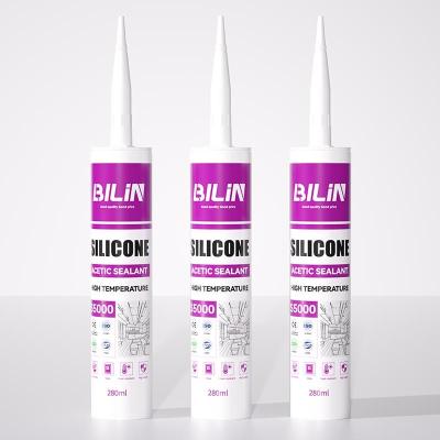China Single Component Acetoxy Silicone Sealant with -40°C to +200°C Temperature Range and 150% Joint Movement for sale