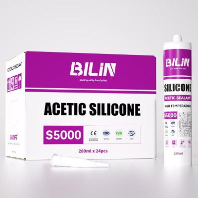 China Transparent Acetic Cure Silicone Sealant - 0.93 g/ml Density, -30℃ to +150℃ Temperature Range for sale