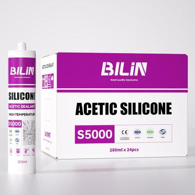 China S5000 Silicone Sealant 300ml Fast Cure Weatherproof Adhesive with -30℃ to +150℃ Temperature Range and 350% Elongation for sale