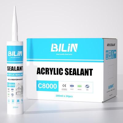 China Acrylic Sealant for Cracks in Walls Paintable Flexible Caulk 0.96 g/ml Density 350% Elongation for sale