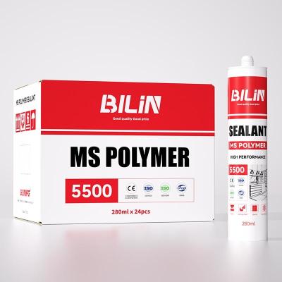 China BILIN 5500 MS Polymer Adhesive Sealant 300ml Clear for Window Door Bonding for sale