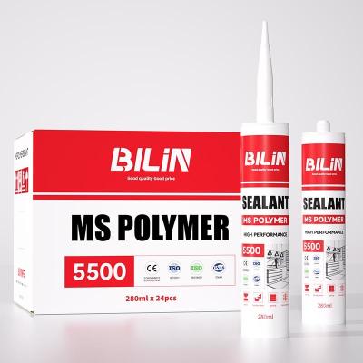 China Eco-Friendly MS Polymer Sealant Neutral Waterproof Mildew Resistant Odorless Formaldehyde Free Glass Adhesive 300% Elongation for sale