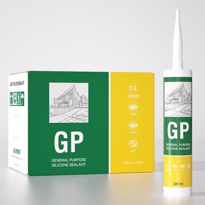 China BILIN General Purpose Acetoxy Silicone Sealant - Clear Weatherproof Formula for -40℃ to +180℃ Temperature Range for sale