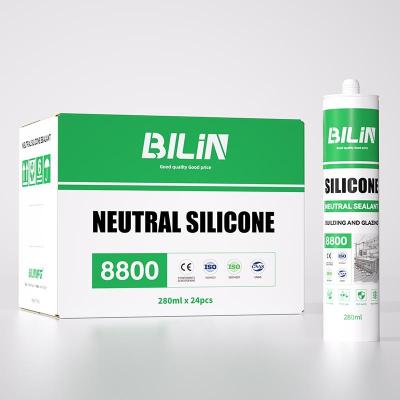 China BILIN 8800 Neutral Silicone Sealant 300ml Weather Resistant Glue for Outdoor Doors Windows for sale
