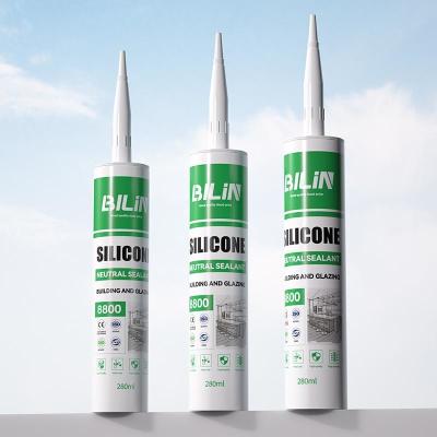 China BILIN 8800 Neutral Cure Silicone Adhesive with 0.96 g/cm³ Density and ≥350% Elongation for Weather Resistance for sale