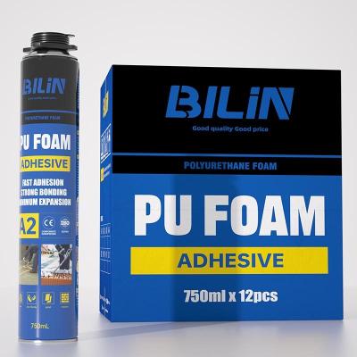 China BILIN A2 Polyurethane Foam Adhesive 40-50L Yield with -40℃ to +100℃ Temperature Resistance for Construction Sealing for sale