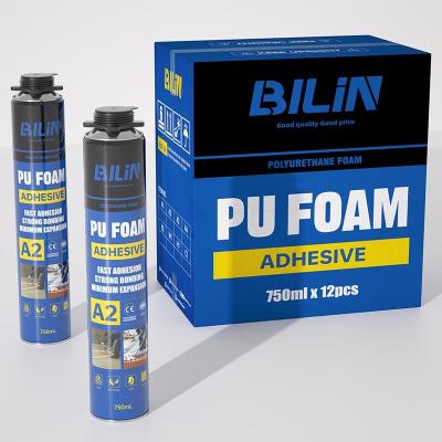China BILIN A2 Polyurethane Foam Spray - 40-50L Yield Insulation Gap Filler with 121 kPa Tensile Strength for sale