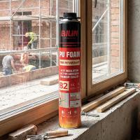 China B1 DIN 4102 Fire Rated Expanding PU Foam Sealant 55L for Fire Door and Window Installation for sale