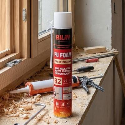 China 750ml B2 Fireproof Expanding Foam Sealant PU Foam for Gap Filling 55L Yield for sale