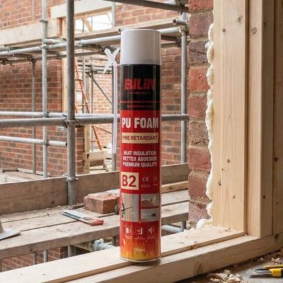 China Winter Grade B2 Fire Rated PU Foam Sealant 55L Flame Retardant Expanding Foam for sale