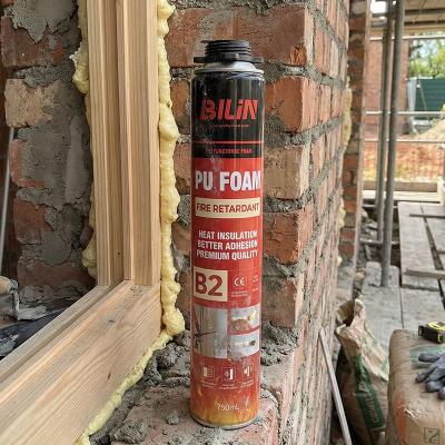 China B2 Fire Rated PU Foam Sealant 55L High Expansion Fireblock Foam for Fireproof Door Window Installation for sale