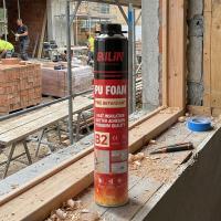 China B2 Fire Rated PU Foam Sealant 500ml 750ml Aerosol Cartridge OEM Firestop Foam for sale