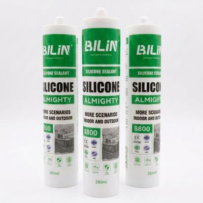 China BILIN 8800 Neutral Silicone Sealant 30-45 Min Tack Free Fast Curing 300ml 600ml for sale