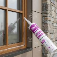 China Acetic Silicone Sealant Acetoxy Based Silicone Sealant Featuring Mild Odor Ideal Choice for Sealing Windows Doors and Facades for sale
