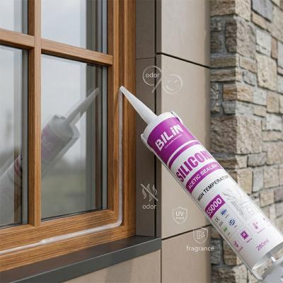 China Acetic Silicone Sealant Acetoxy Based Silicone Sealant Featuring Mild Odor Ideal Choice for Sealing Windows Doors and Facades for sale
