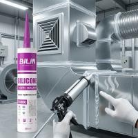 China Sealing Acetoxy Silicone Sealant Featuring Mild Odor As Per Customers Requirement Suitable for HVAC Duct and Ventilation Sealing for sale