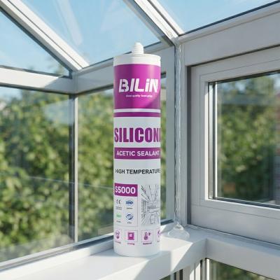 China Wholesale Acidic Silicone Sealant Clear Waterproof Glue For Glass Sunroom And Display Window Sealing for sale