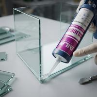 China High Viscosity Acid Cure Silicone Adhesive Anti-Aging Glass Sealant For Glass Craft And Indoor Glazing Work for sale