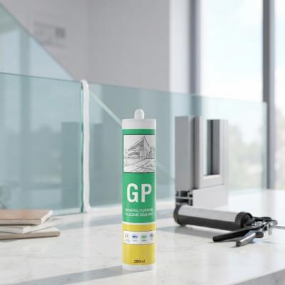 China GP Silicone Sealant Weatherproof Acid Silicone Sealant For Window Glass Sealing for sale