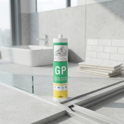 China Transparent White GP Silicone Sealant Indoor Outdoor Glass Joint Silicone Sealant for sale