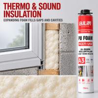 China OEM Accepted Factory Supply Polyurethane Foam Sealant 750ml 500ml 300ml 12 Cans per Carton Wholesale for Building Use for sale