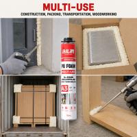 China Polyurethane Spray Foam 300ml 500ml 750ml One Component Expanding Foam for Building Sealing Works for sale