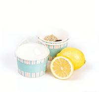 China Disposable Double PE Coated Ice Cream Paper Bowl 8 oz for Cold Desserts for sale