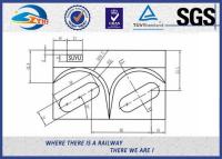 China 9220 Steel Plate Weldable Upper Rail Clip With Rubber Nose and Base Clip for Crane Rail A100 QU100 for sale