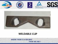 China 9220 Steel Plate Weldable Upper Rail Clip With Rubber Nose and Base Clip for Crane Rail A100 QU100 for sale