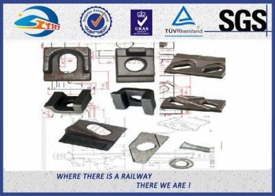 China Sole Steel Plate Weldable Upper Clip With Rubber Nose , Plain Q235 Carbon Steel for sale