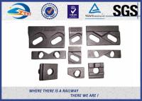 China Weldable Base Railway Clips/Double Holes Rail Clips With Integral Rubber Block And Upper Clip In Railroad for sale