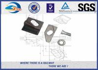China Weldable Base Railway Clips/Double Holes Rail Clips With Integral Rubber Block And Upper Clip In Railroad for sale