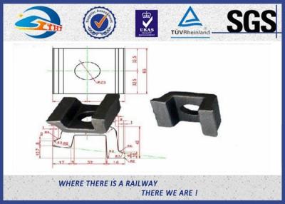 China Cast Iron Rail Track Clamp DIN Rail Clips With Color Painting for sale