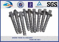 China Railway sleeper fixing screws Black Oxide ISO 24 Dia 160 Length SS8 for sale