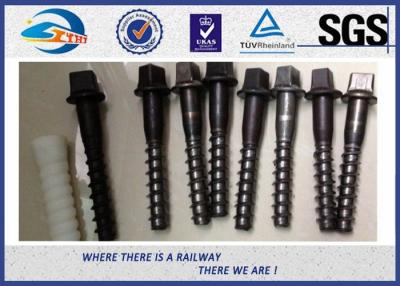 China Black Oxide Railway Sleeper Screws Zinc Dacromet Screw On Spikes for sale