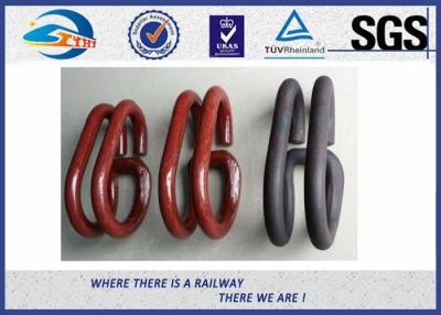 China Deenik Elastic Rail Clips Track Clamp Oxide Black 60Si2Mn in Railway System for sale