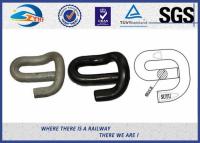 China Oxide Black Elastic Rail Clips 60Si2MnA E Clamps For Railway System for sale