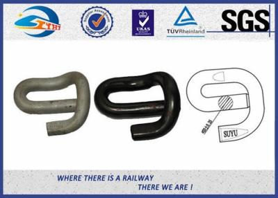 China Oxide Black Elastic Rail Clips 60Si2MnA E Clamps For Railway System for sale