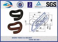China Oxide Black Elastic Rail Clips 60Si2MnA E Clamps For Railway System for sale