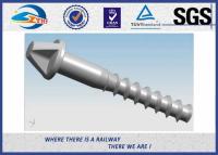 China Galvanized Surface Railway Sleeper Screws Speical Head 35# ISO Approval for sale