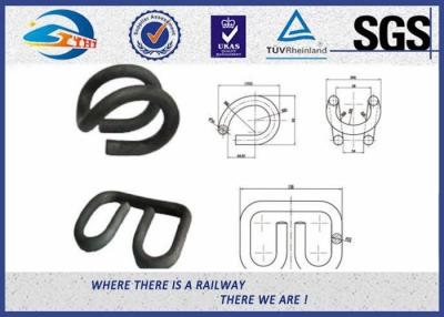 China Deenik 60Si2MnA Track Clamp Elastic Rail Clips Oxide Black for Rail System for sale